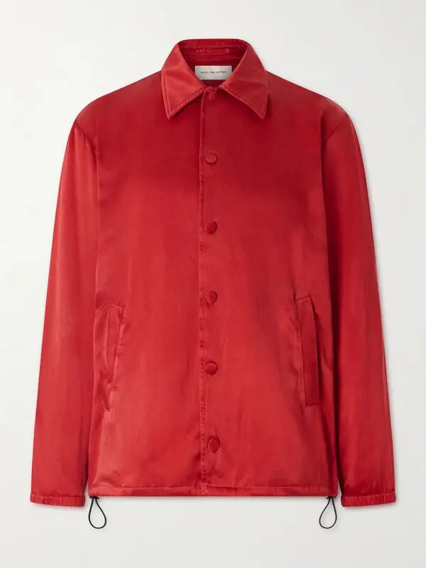 Dries Van Noten Satin Blouson Jacket