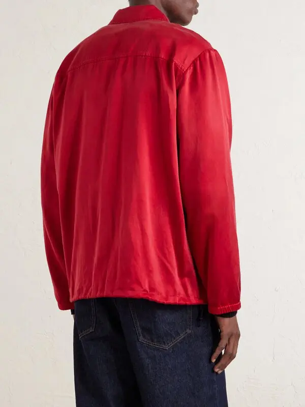 Dries Van Noten Satin Blouson Jacket