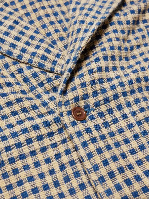 STORY MFG. Cove Checked Cotton Suit Jacket