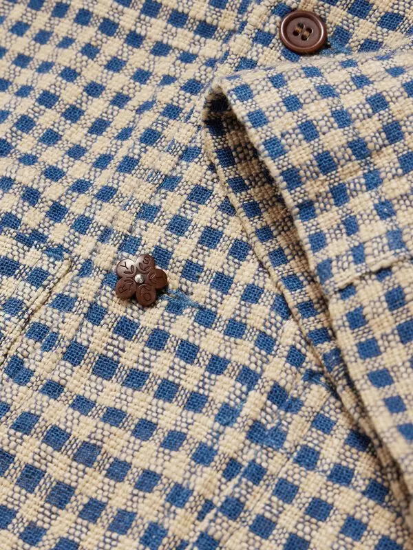 STORY MFG. Cove Checked Cotton Suit Jacket