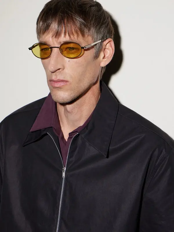 Bottega Veneta Stretch Panthos Oval-frame Sunglasses - Silver