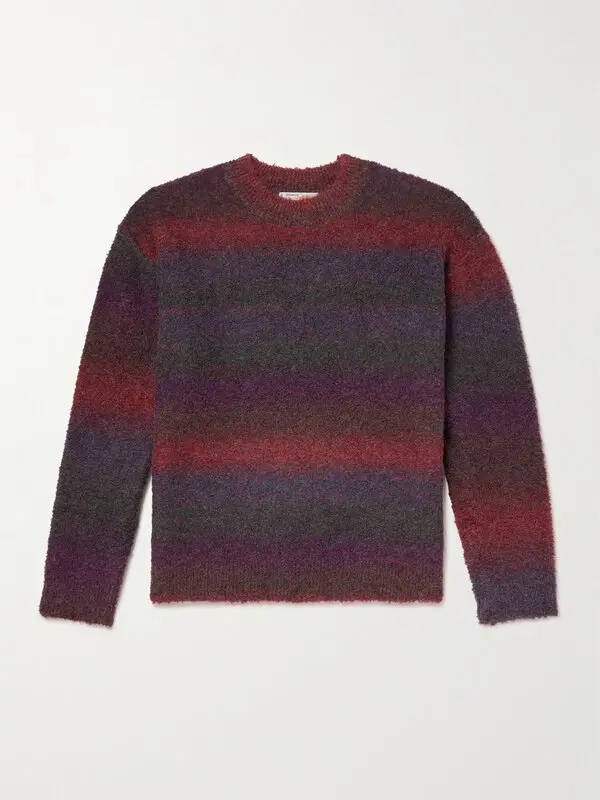 FRIZMWORKS Striped Bouclé Sweater