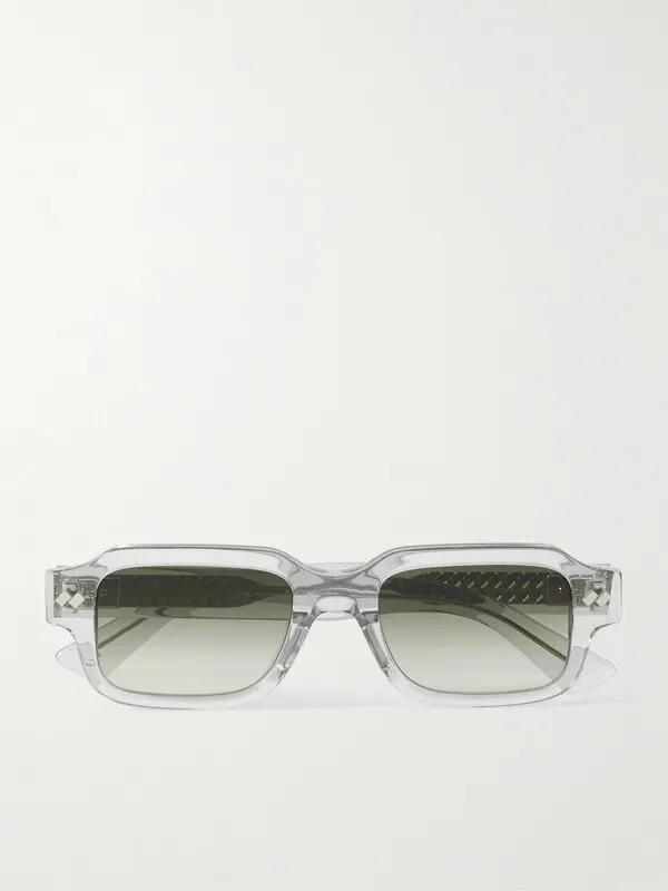 Bottega Veneta Intrecciato Square-frame Sunglasses - Neutrals