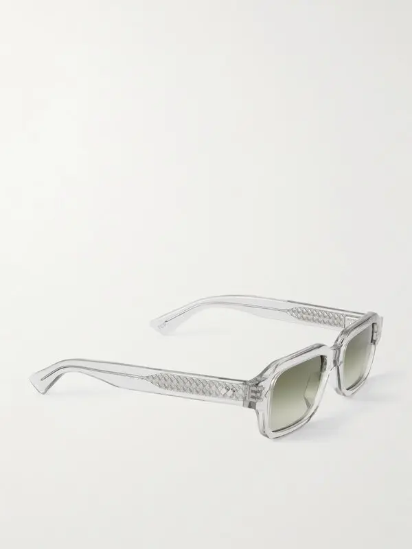 Bottega Veneta Intrecciato Square-frame Sunglasses