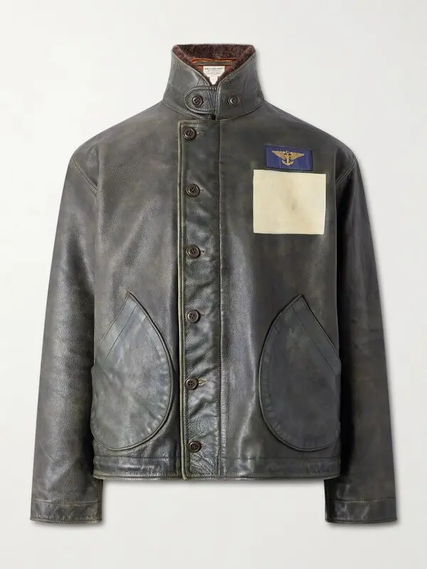 Ralph Lauren Leather Military Jacket