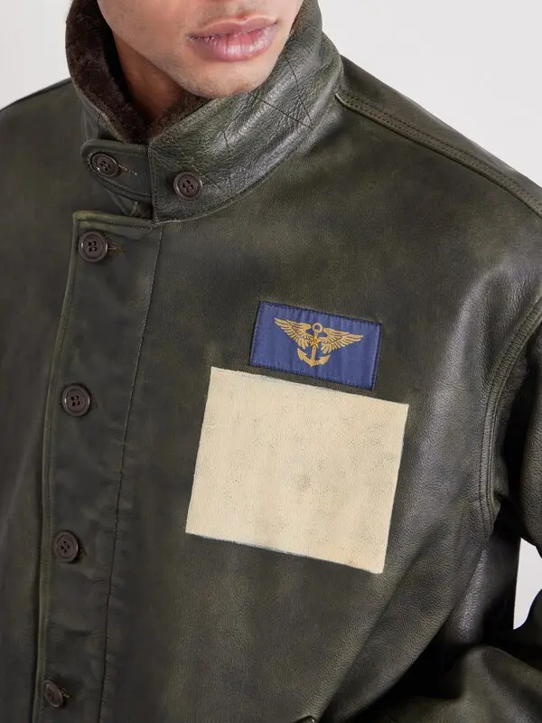 Ralph Lauren Leather Military Jacket