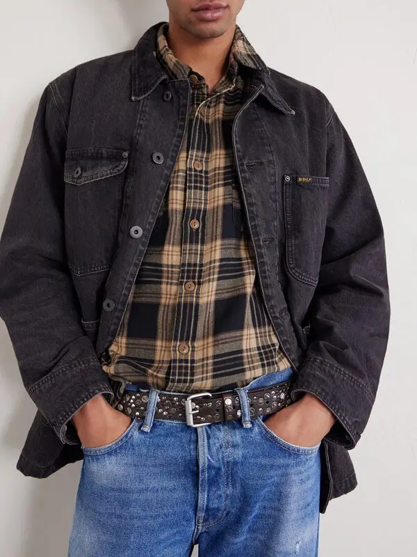Ralph Lauren Checked Cotton And Linen-blend Flannel Shirt
