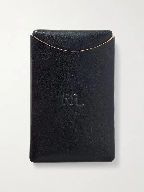 Ralph Lauren Logo-debossed Leather Cardholder - Black