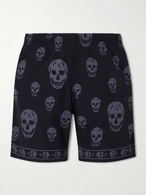 Alexander McQueen Straight-leg Printed Shell Shorts