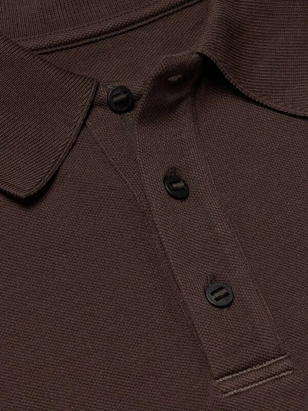 Canada Goose Beckley Logo-appliquéd Cotton-piqué Polo Shirt - Brown