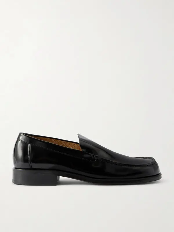 LEMAIRE Glossed-leather Loafers
