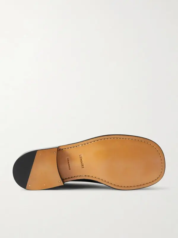 LEMAIRE Glossed-leather Loafers