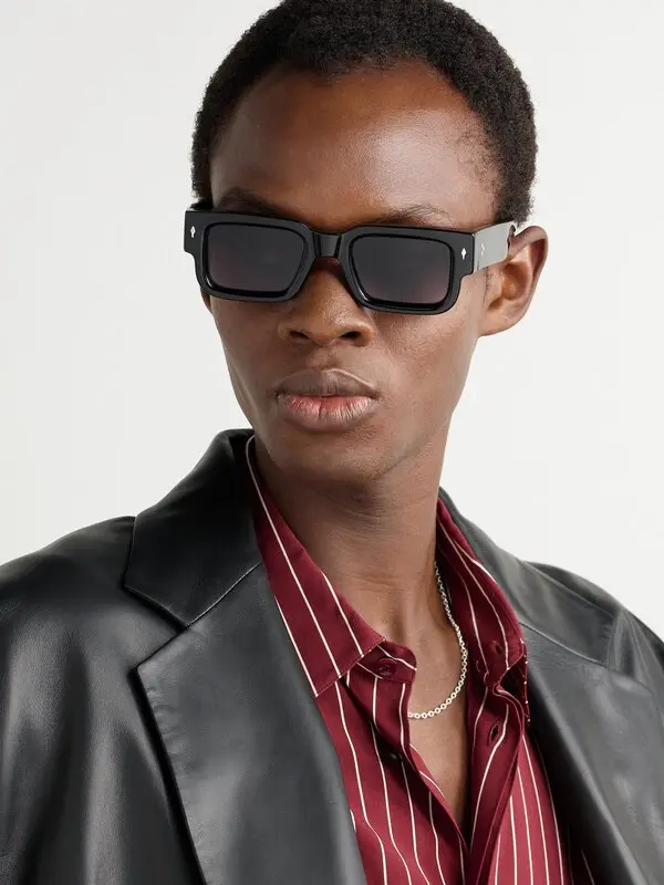 JACQUES MARIE MAGE Ascari Rectangular-frame Acetate Sunglasses