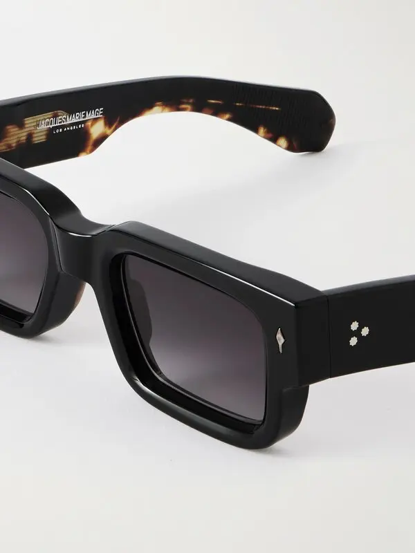 JACQUES MARIE MAGE Ascari Rectangular-frame Acetate Sunglasses