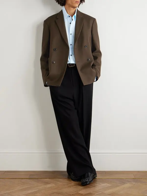 Dries Van Noten Cotton-poplin Shirt - Blue