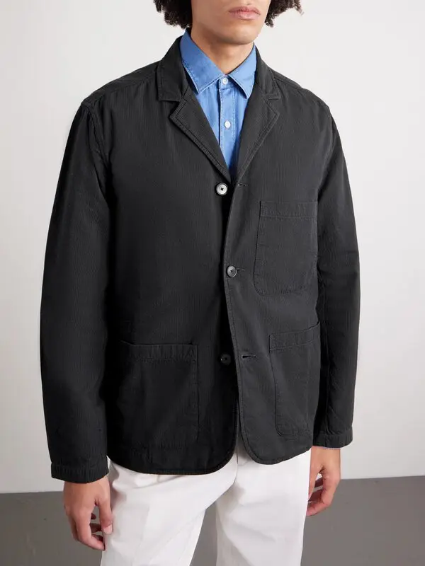 Folk Cotton Tailored Blazer
