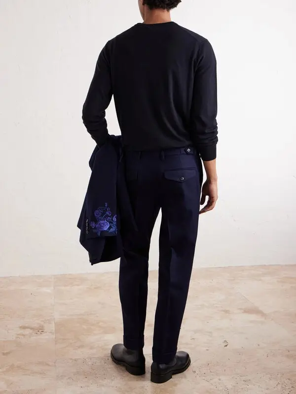 Dries Van Noten Straight-leg Wool Trousers