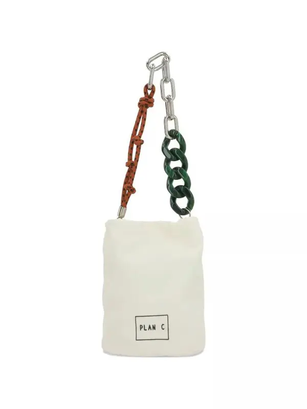 Plan C Logo-detail Bucket Bag - Neutrals