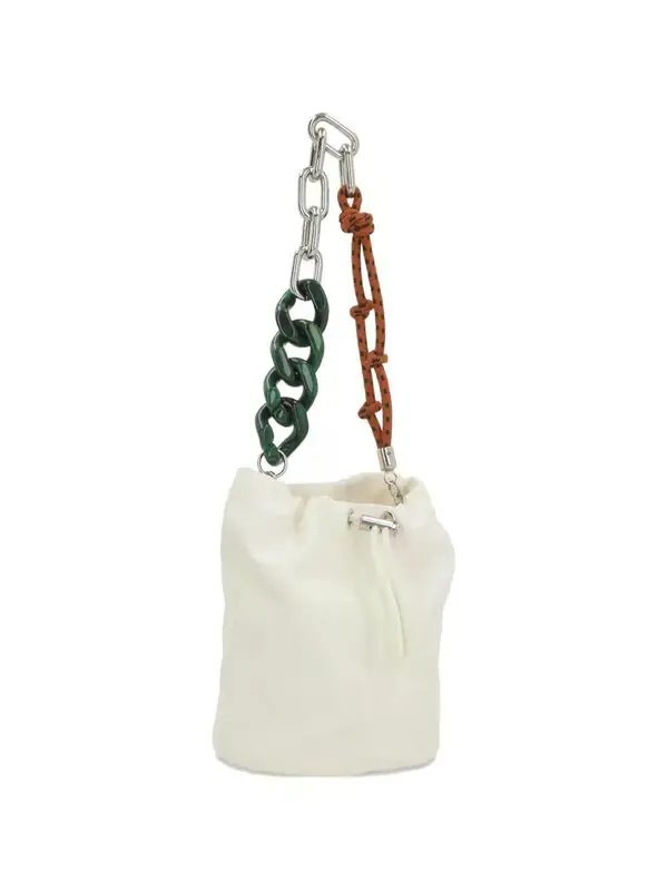 Plan C Logo-detail Bucket Bag - Neutrals