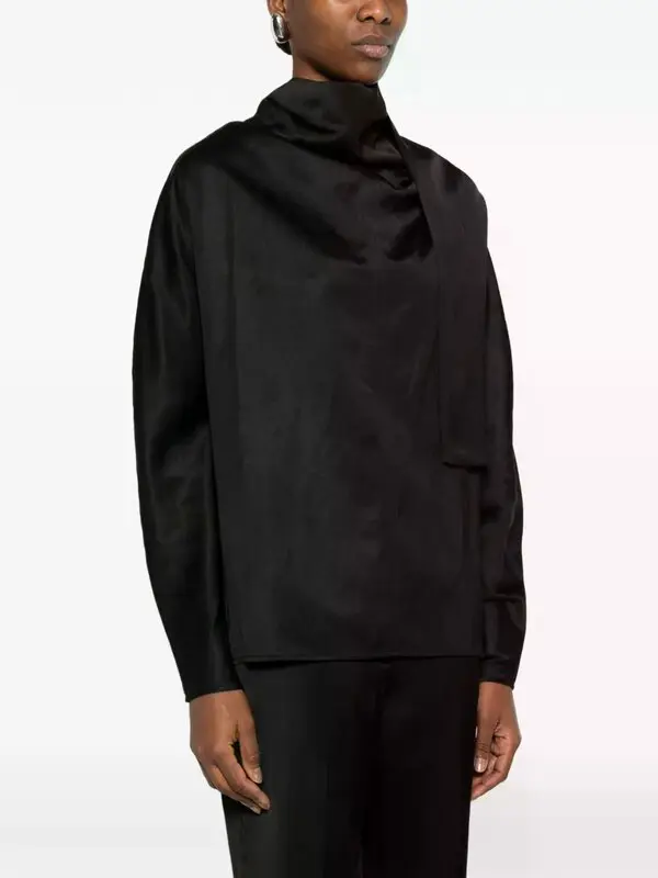 TOTEME Cowl-neck Blouse - Black