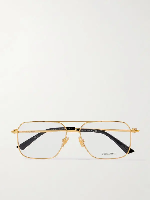 Bottega Veneta Aviator-style Optical Glasses - Gold