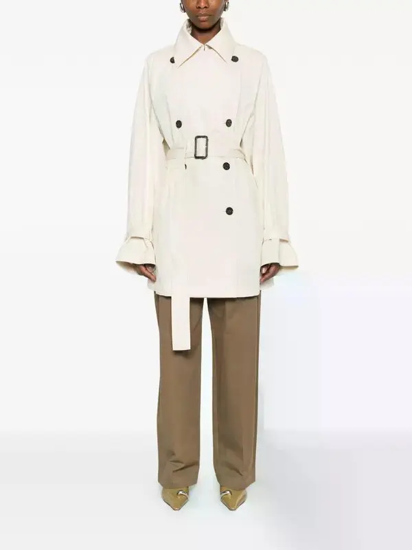 TOTEME Belted Double-breasted Trench Coat - Neutrals