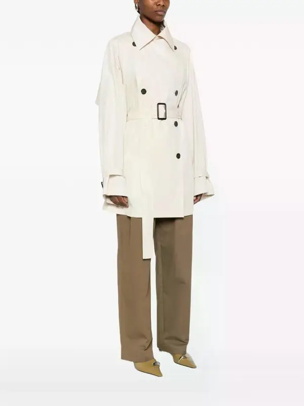 TOTEME Belted Double-breasted Trench Coat - Neutrals