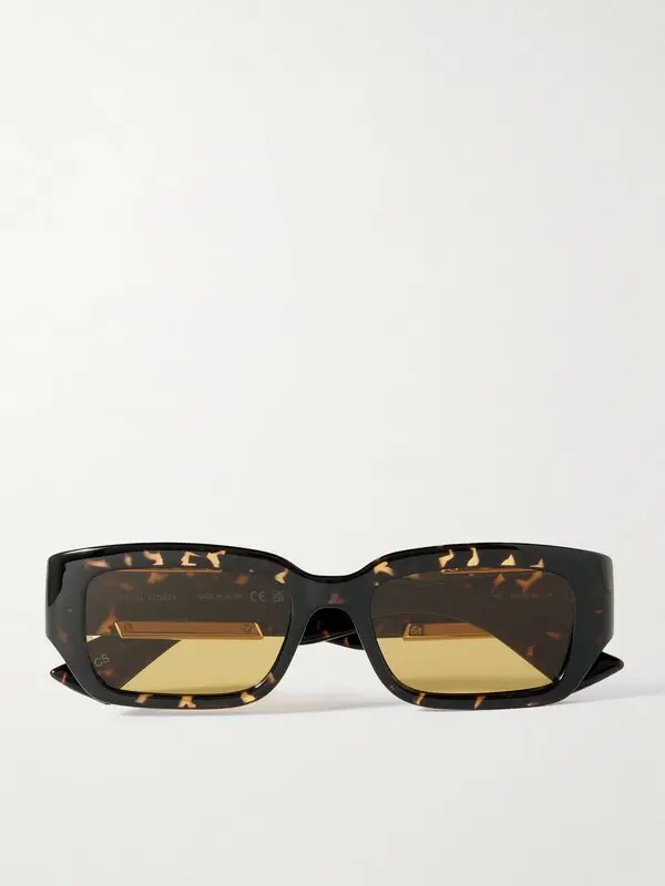 Bottega Veneta Dash Rectangular-frame Acetate Sunglasses