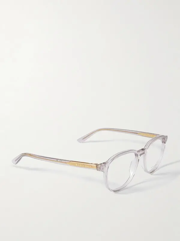Bottega Veneta Round-frame Recycled-acetate Optical Glasses