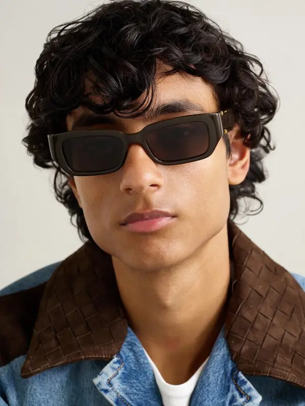 Bottega Veneta Rectangle-frame Sunglasses