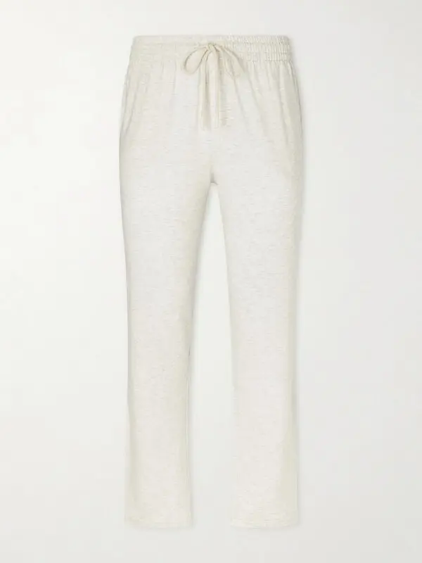 Zimmerli Tapered-leg Stretch-tencel™ Lyocell Pyjama Trousers - Neutrals