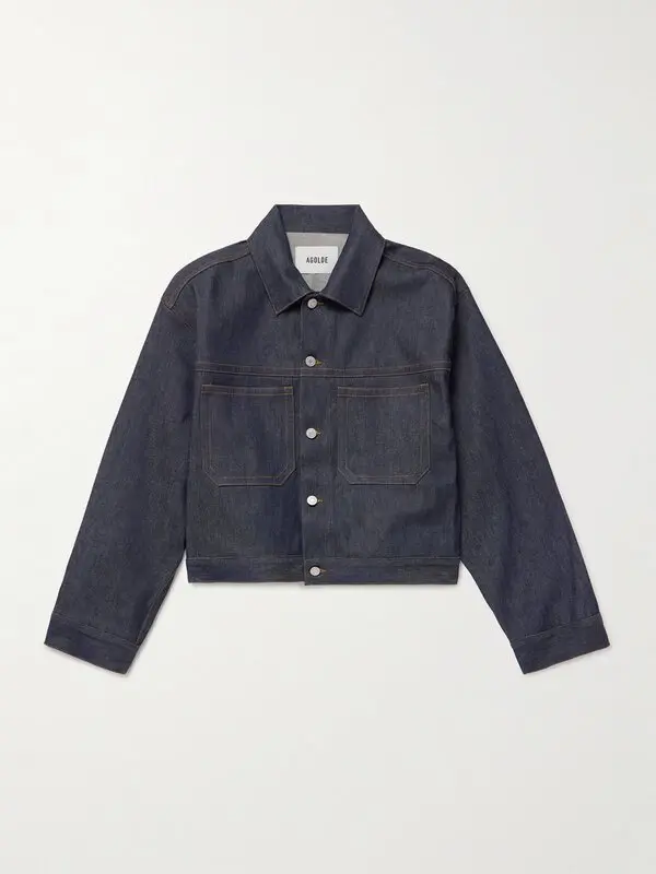 AGOLDE Oversized Cropped Denim Jacket