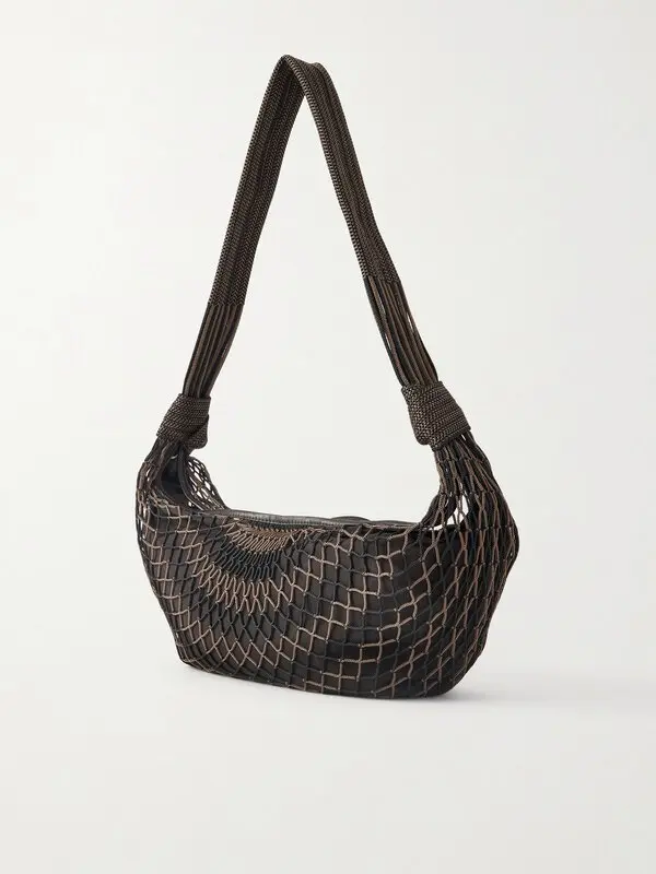 LEMAIRE Croissant Fishnet Messenger Bag