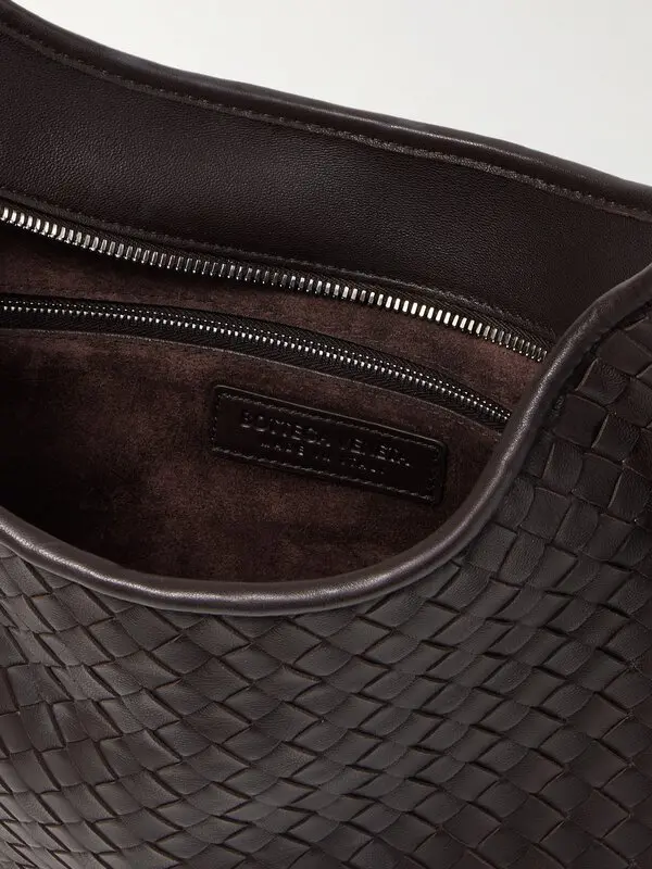 Bottega Veneta Intrecciato Leather Messenger Bag