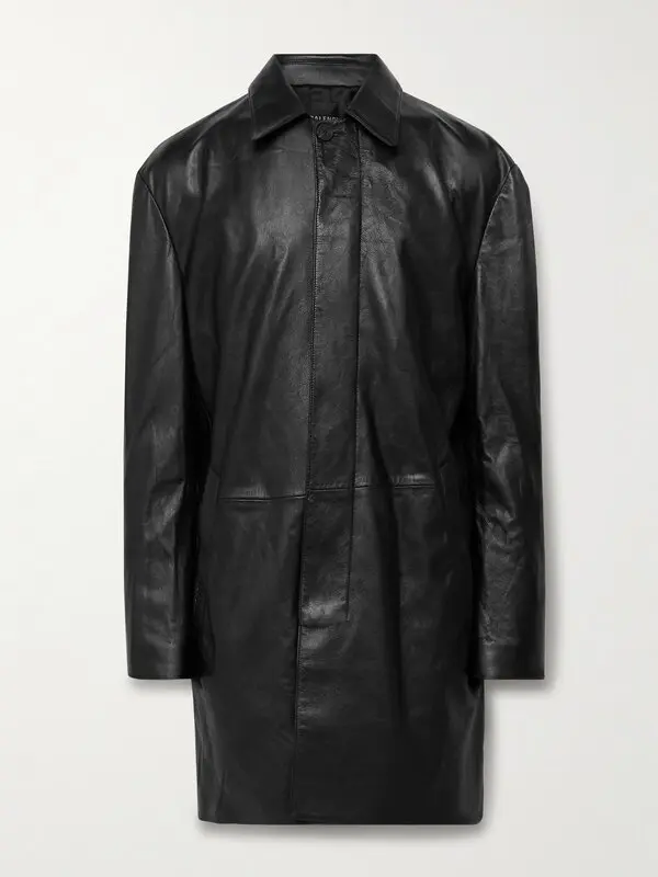 Balenciaga Leather Coat
