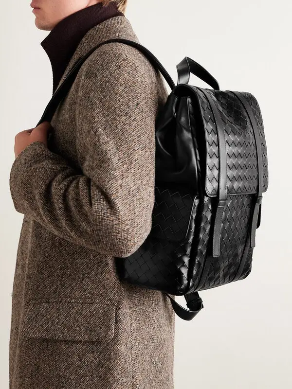 Bottega Veneta Intrecciato Leather Backpack