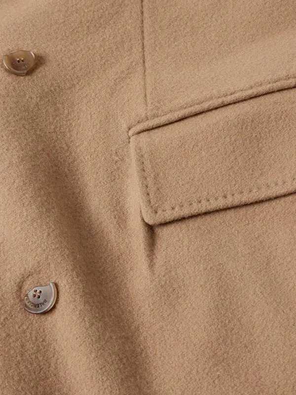 Balenciaga Oversized Double-breasted Wool-felt Coat