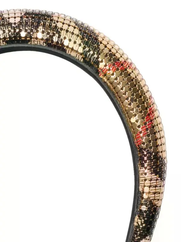 Burberry Check Mesh Headband - Gold