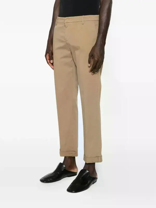 DONDUP Cuffed Trousers - Brown