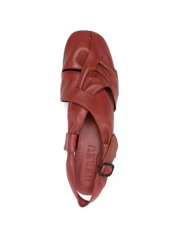 Hereu Woven Strap Heeled Pumps