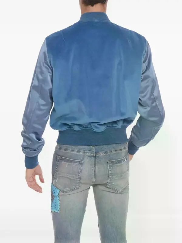 Amiri Velvet Satin Bomber Jacket