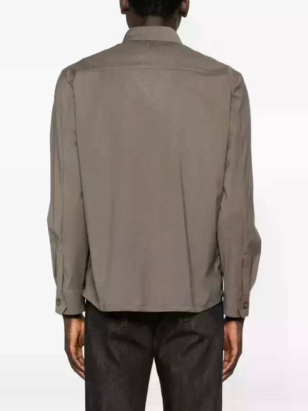 Canali Pocket Shirt - Brown
