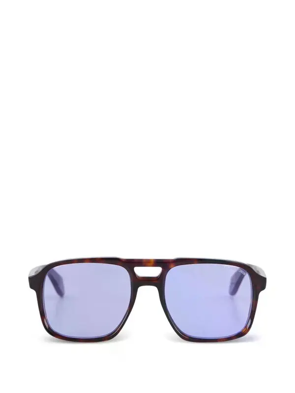 CUTLER & GROSS Square Frame Sunglasses - Brown