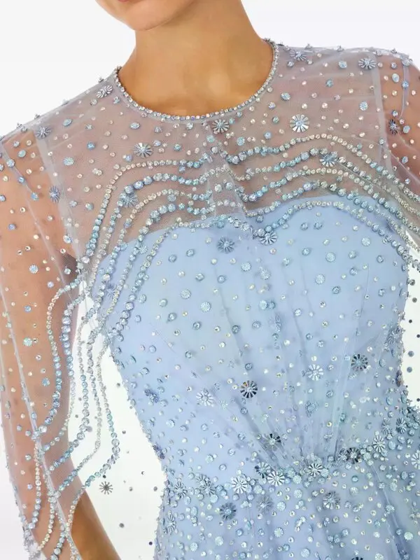 Jenny Packham Oliver Beaded-appliqué Maxi Dress