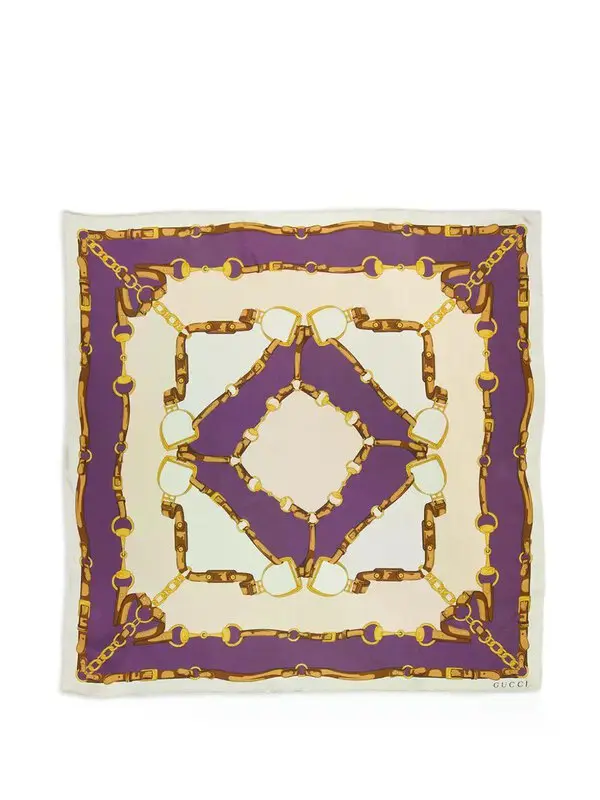 Gucci Silk Scarf - Neutrals