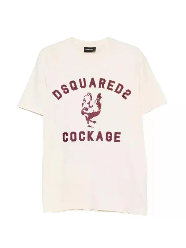 Dsquared2 Graphic Print T-shirt - Neutrals