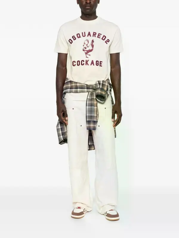 Dsquared2 Graphic Print T-shirt - Neutrals