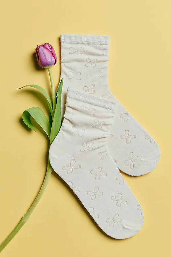 Maeve Icon Trouser Socks - Cream