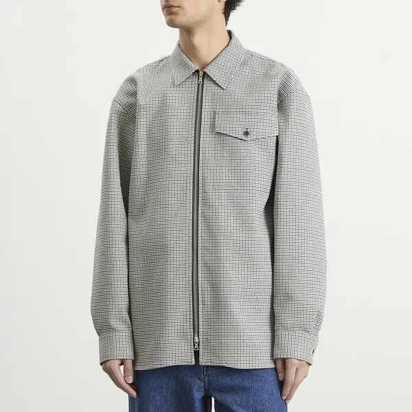Dries Van Noten Double Faced Gingham Shirt Jacket