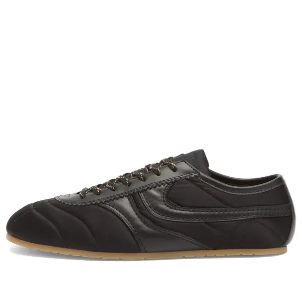 Dries Van Noten Leather & Suede Sneaker - Black